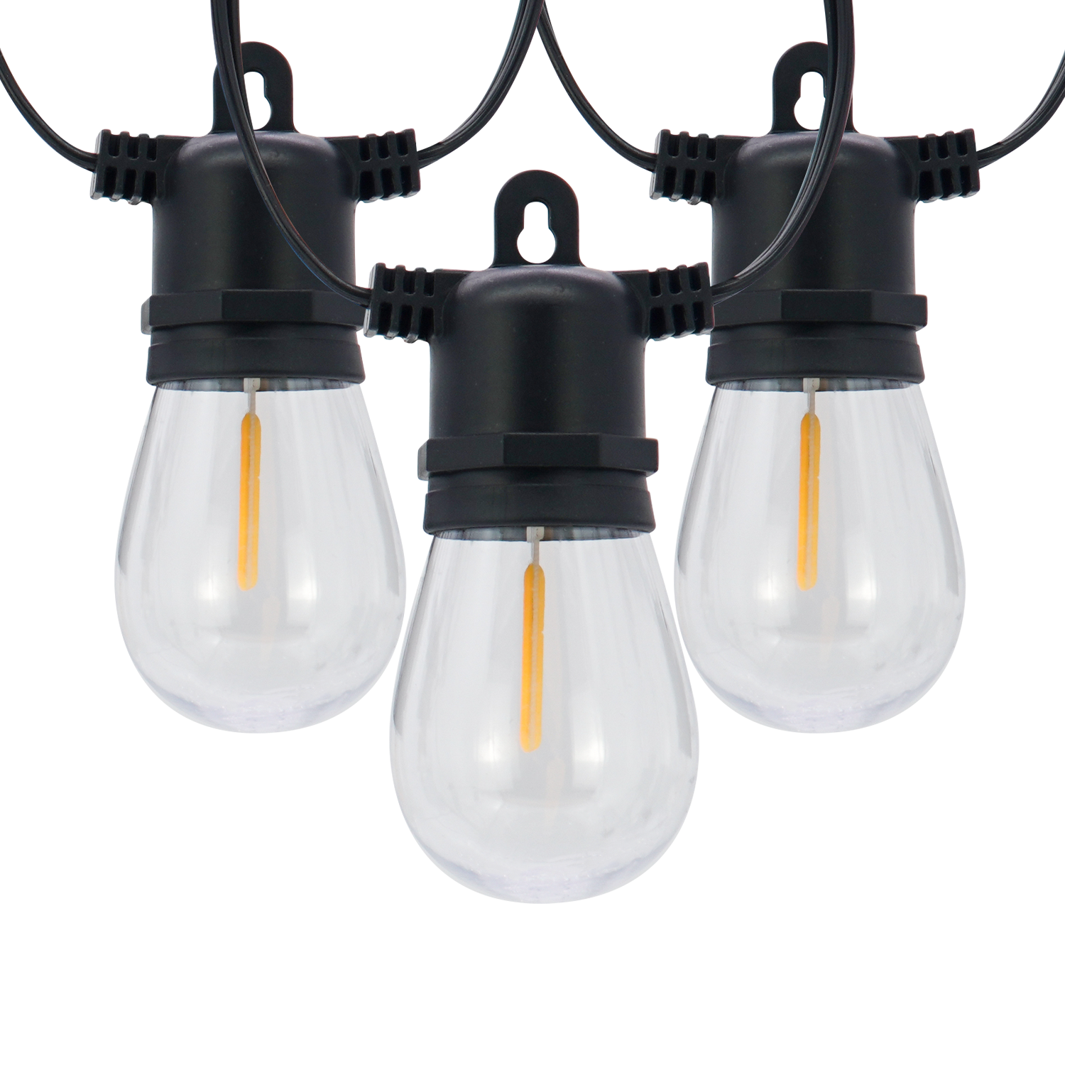 CANDEO-10L single filament warm white string lights, IP44-Solar ...